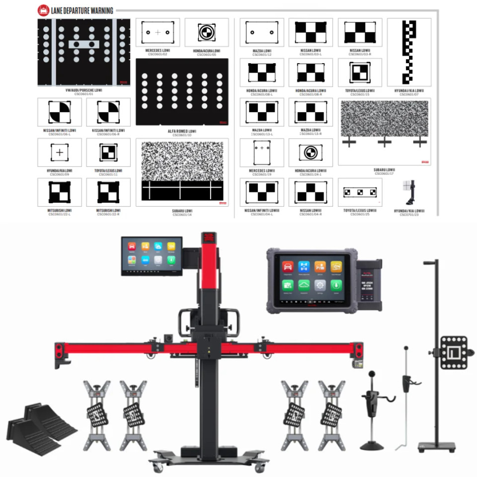 Autel IA900AST Wheel Alignment IA900WA and All Systems ADAS Calibration ...