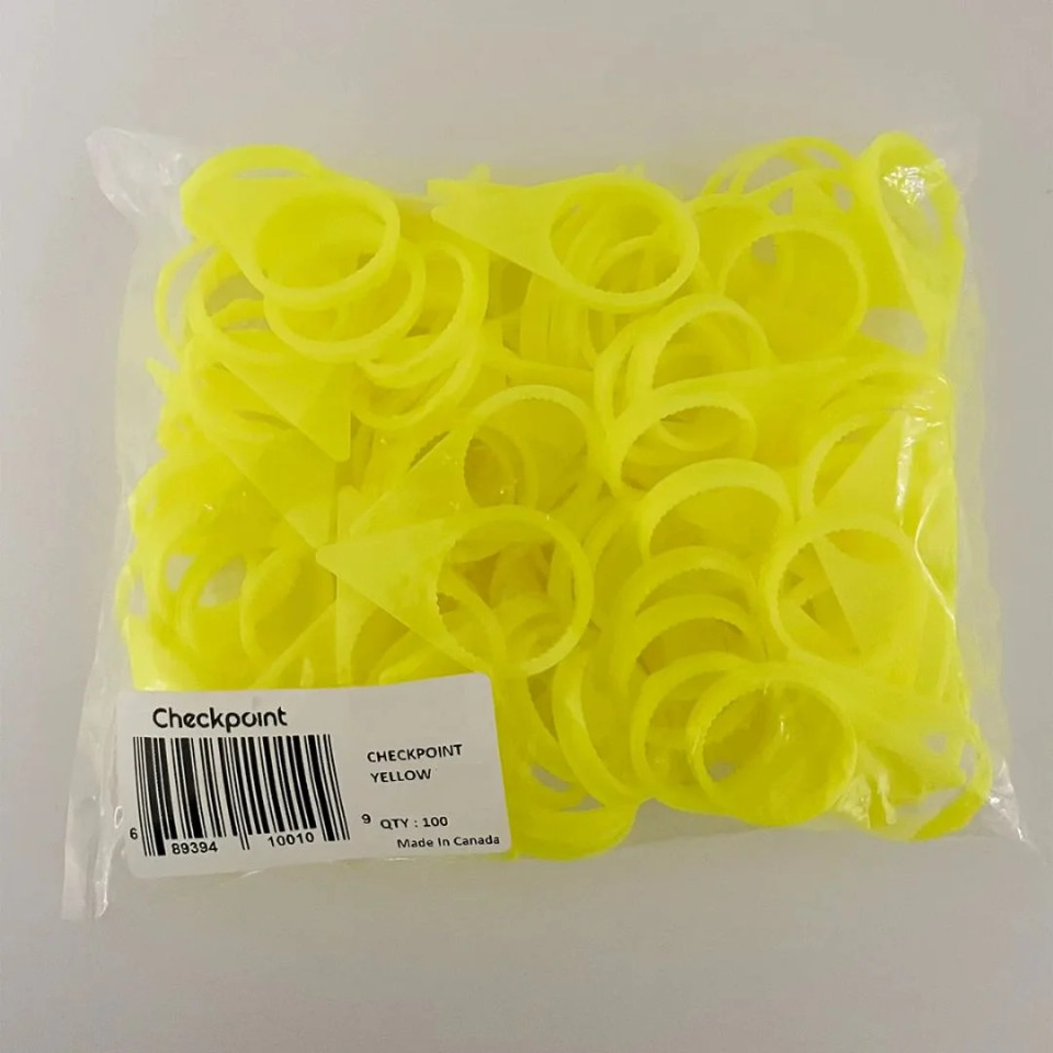 Checkpoint CPY40 Checkpoint Wheel nut indicator - Yellow 1 9/16 in (40 ...