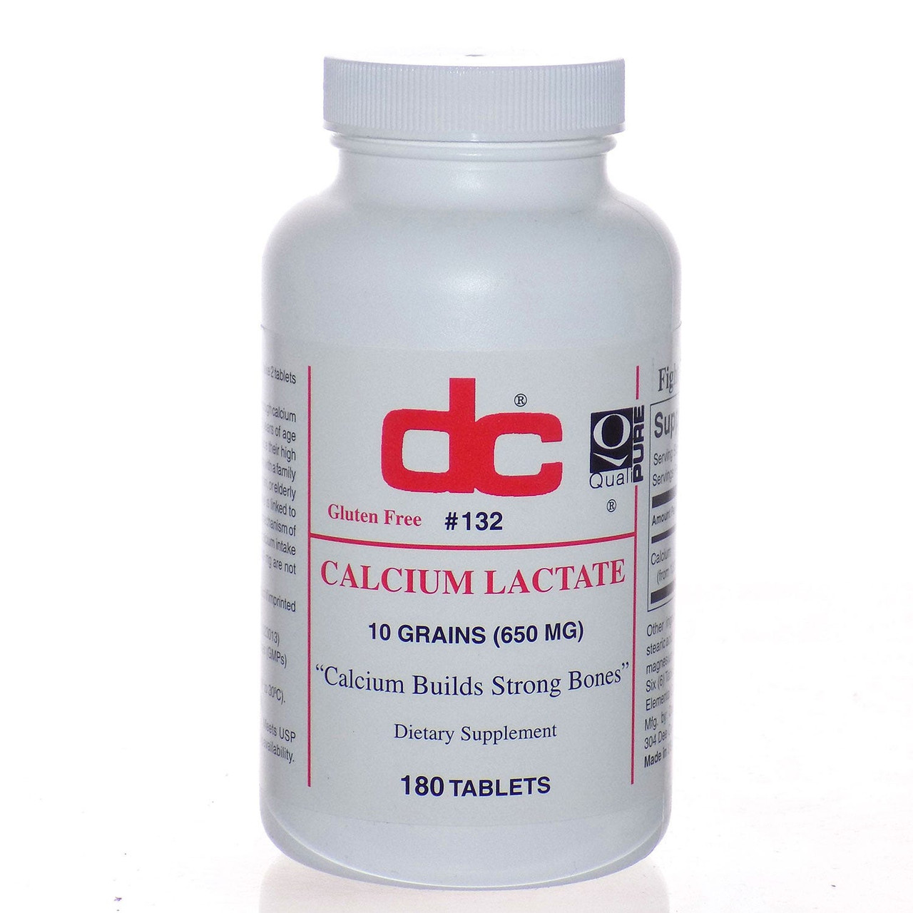 Dee Cee Labs Calcium Lactate Supplement - Made in USA