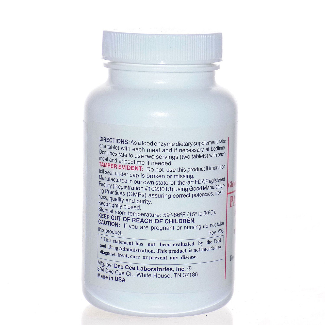 Dee Cee Labs Panzyme-HCL Food Enzyme