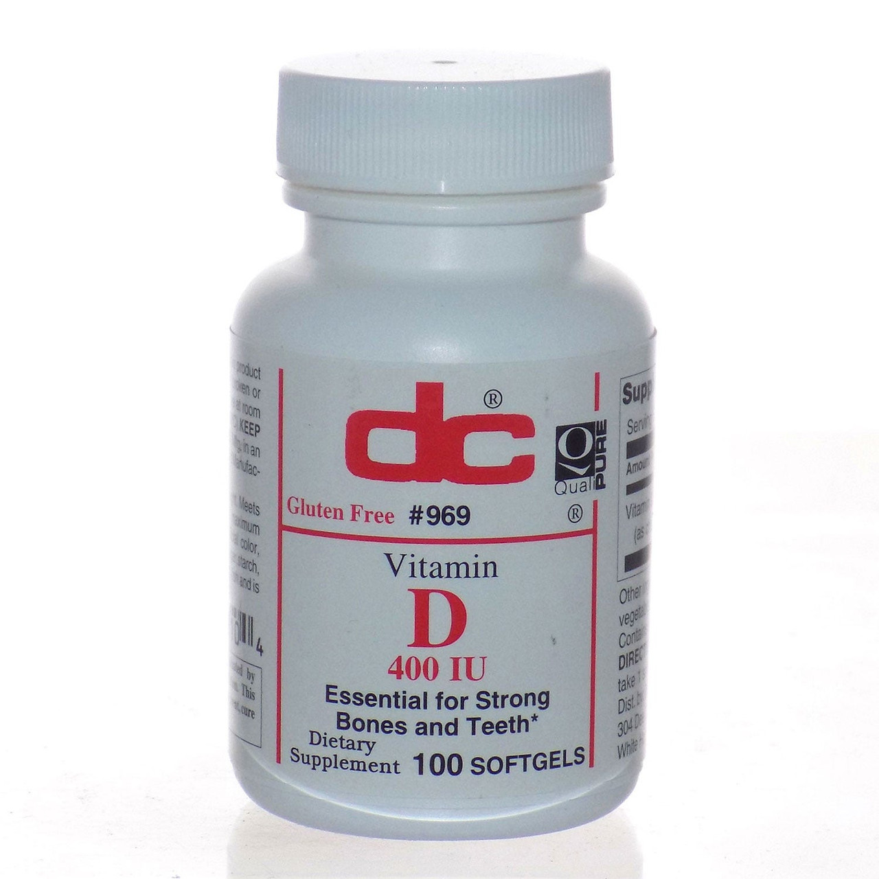 Dee Cee Labs Vitamin D Supplement - 400IU - Free Shipping