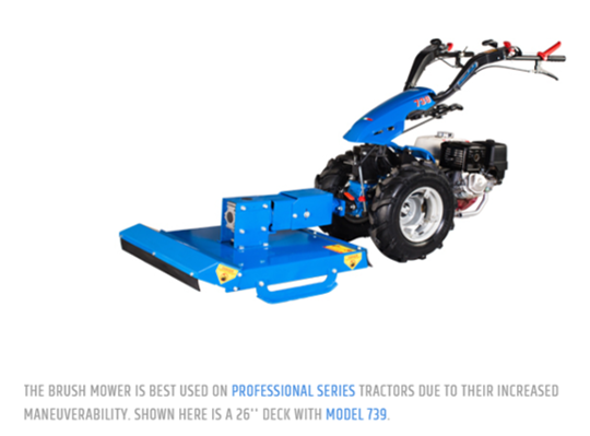 BCS Brush Mower 21" (size options) - Purple Mountain Organics