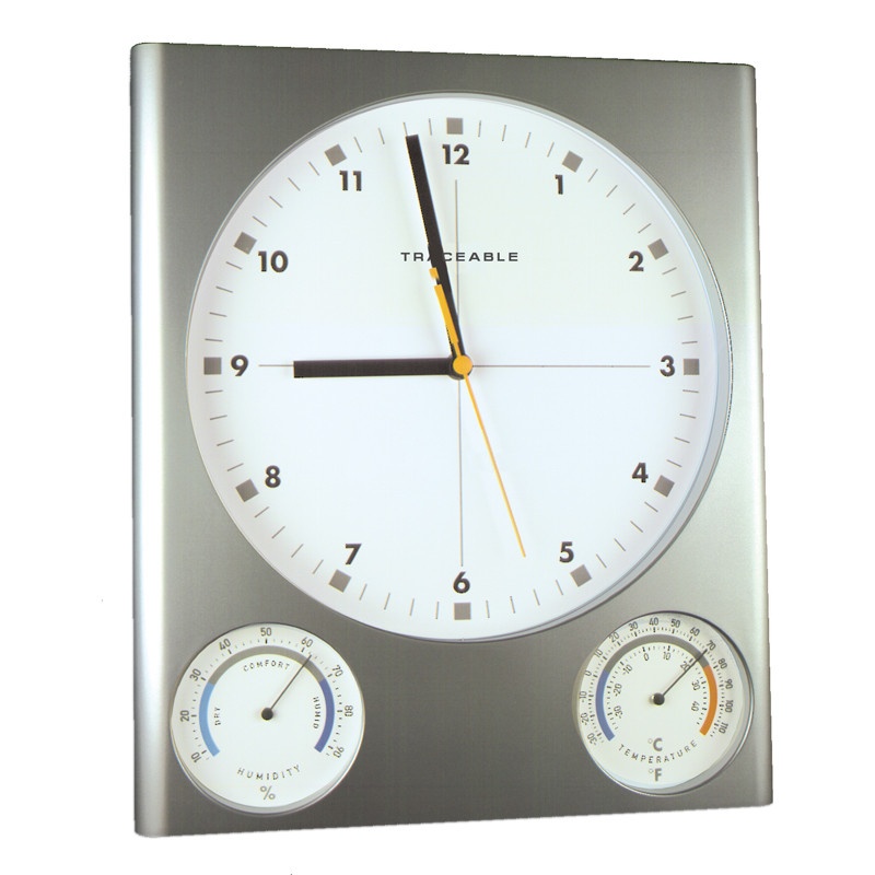 Control Company 1079 Traceable® Clock with Thermometer and Humidity ...