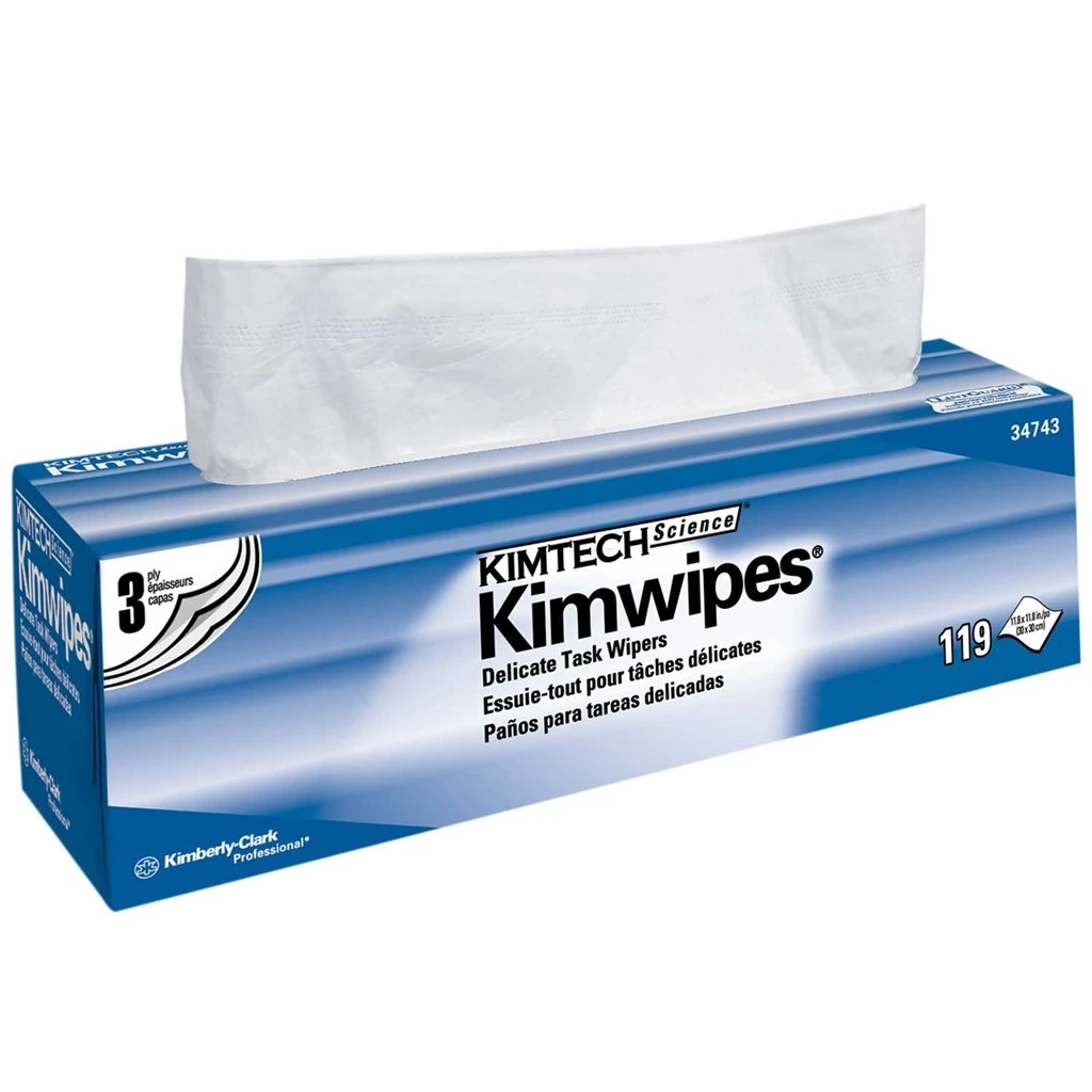 Kimberly Clark 34256 Kimtech Kimwipes Delicate Task Wipes, 16.6" x 14.7 ...
