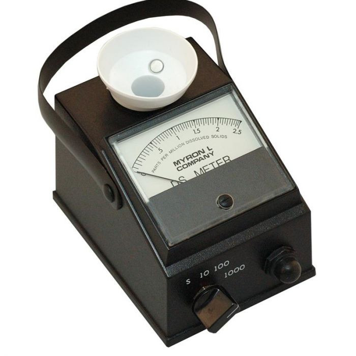 Myron L 532T2 0-25, 250, 2500ppm Analog Dissolved Solids Meter - W3761 ...