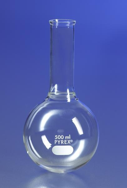 Corning 4280-2L PYREX® 2LT Long Neck Boiling Flasks with Round Bottom ...