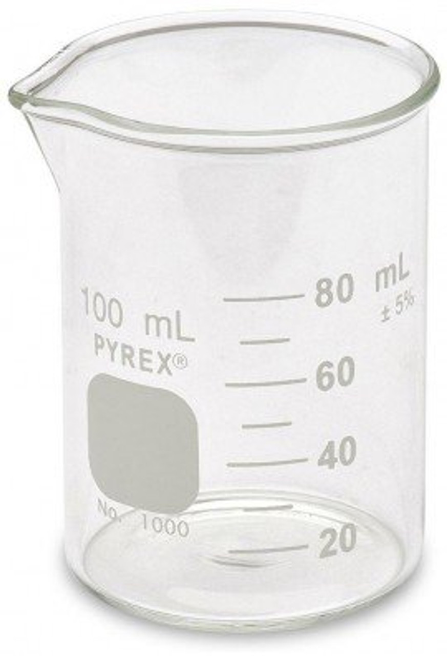 Corning 1000-100 PYREX® 100mL Graduated Griffin Low Form Beaker - B3000-100 - General Laboratory ...