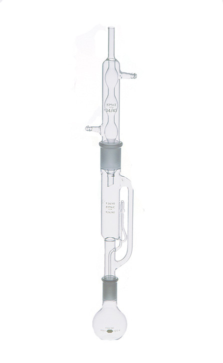 Kimble 24005-40 KIMAX 250mL Soxhlet Extraction Apparatus with 45/50 ...