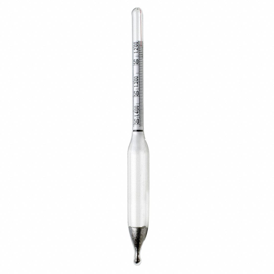 Specific Gravity Hydrometers, 1.000 to 1.600, Plain Form, 0.005 Scale ...
