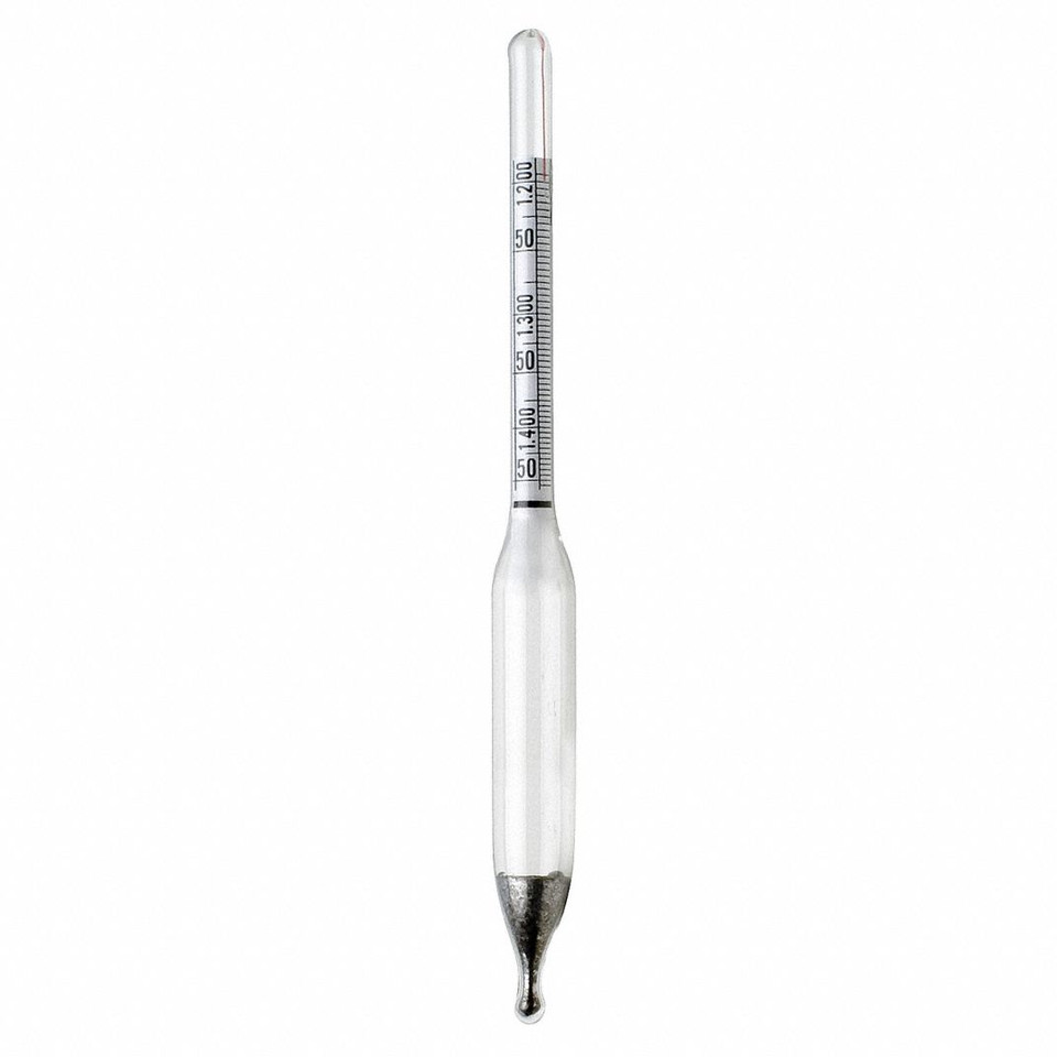 Specific Gravity Hydrometers, 1.000 to 1.600, Plain Form, 0.005 Scale ...