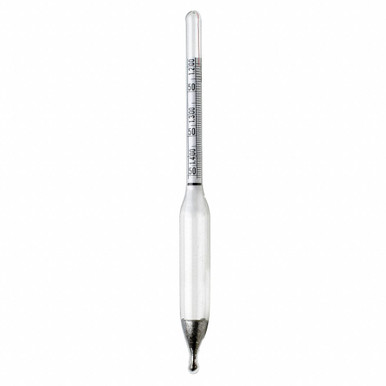 Specific Gravity Hydrometers, 1.000 to 2.000, Plain Form, 0.010 Scale ...