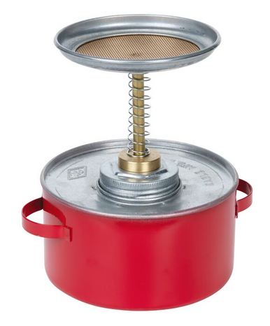 Eagle P701 1QT Red Galvanized Steel Safety Plunger Can - S1305-4 ...