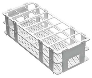 BEL-ART F18745-0003 24-Place Autoclavable White No-Wire Test Tube Racks ...