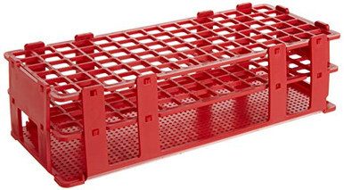 BEL-ART F18746-0000 90-Place Autoclavable Red No-Wire Test Tube Racks ...