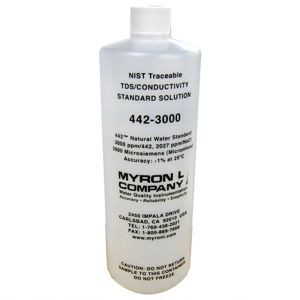 Myron L 442-3000 3000ppm Conductivity-TDS Standard, 32oz - W3860-7 ...