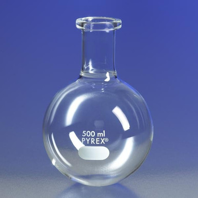 Corning 4260-3L PYREX® 3LT Short Ring Neck Boiling Flask with Round ...