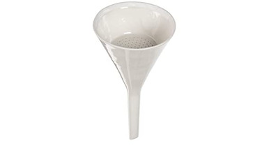 CoorsTek 66302 130mL Porcelain Hirsch Funnel with Fixed Perforated ...