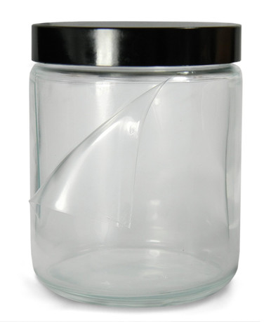 Qorpak GLC-02245 Type III Glass 32oz (960ml) Safety Coated Standard ...