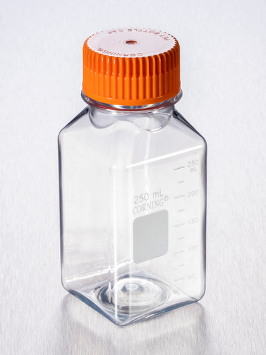 Corning 431531 250 mL Square PET Storage Bottles with 45 mm Caps - CGWP ...