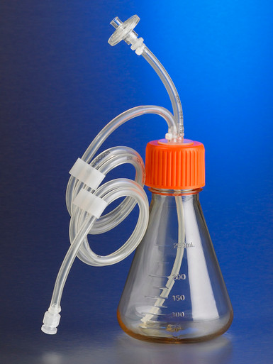 Corning 11415 250 mL Polycarbonate Erlenmeyer Flask with 1/8 Dip Tube ...