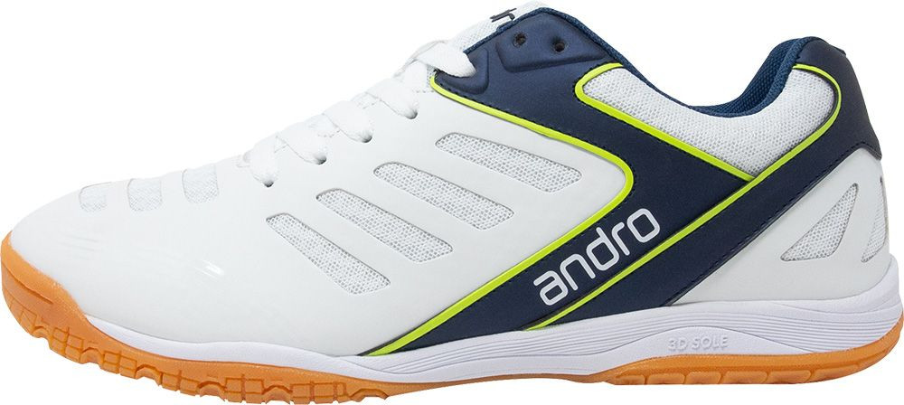 Andro Cross Step white/blue/green Shoes - Ping-Pong Depot