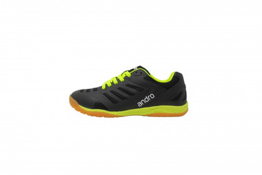 Andro Cross Step Black/Neon Yellow Shoes - Ping-Pong Depot