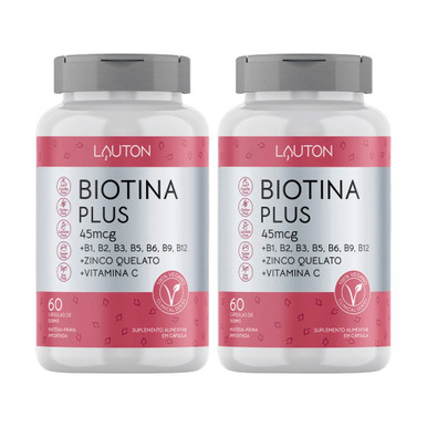 Lauton Nutrition Biotin Plus 2 Unit Kit (60 Capsules Each)