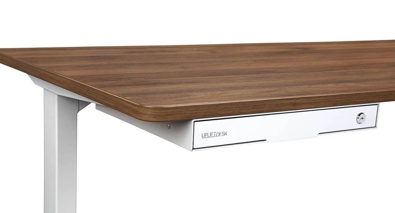 Slim under desk storage drawer by uplift desk store