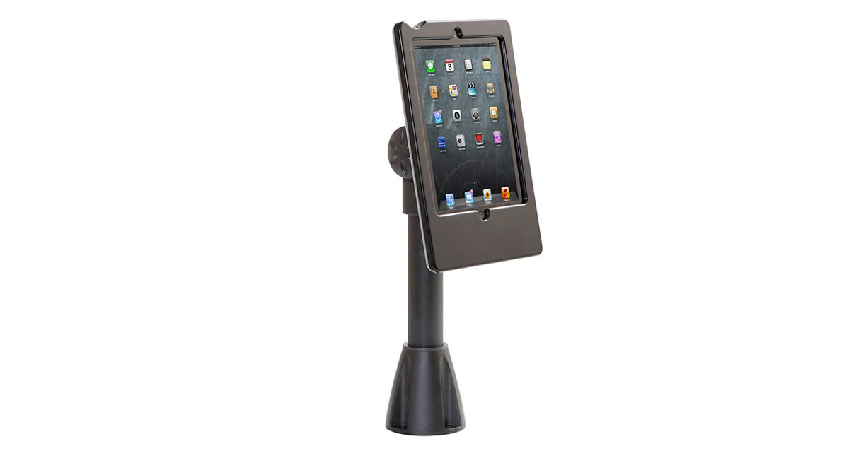Innovative Secure iPad Holder with Through Counter Mount