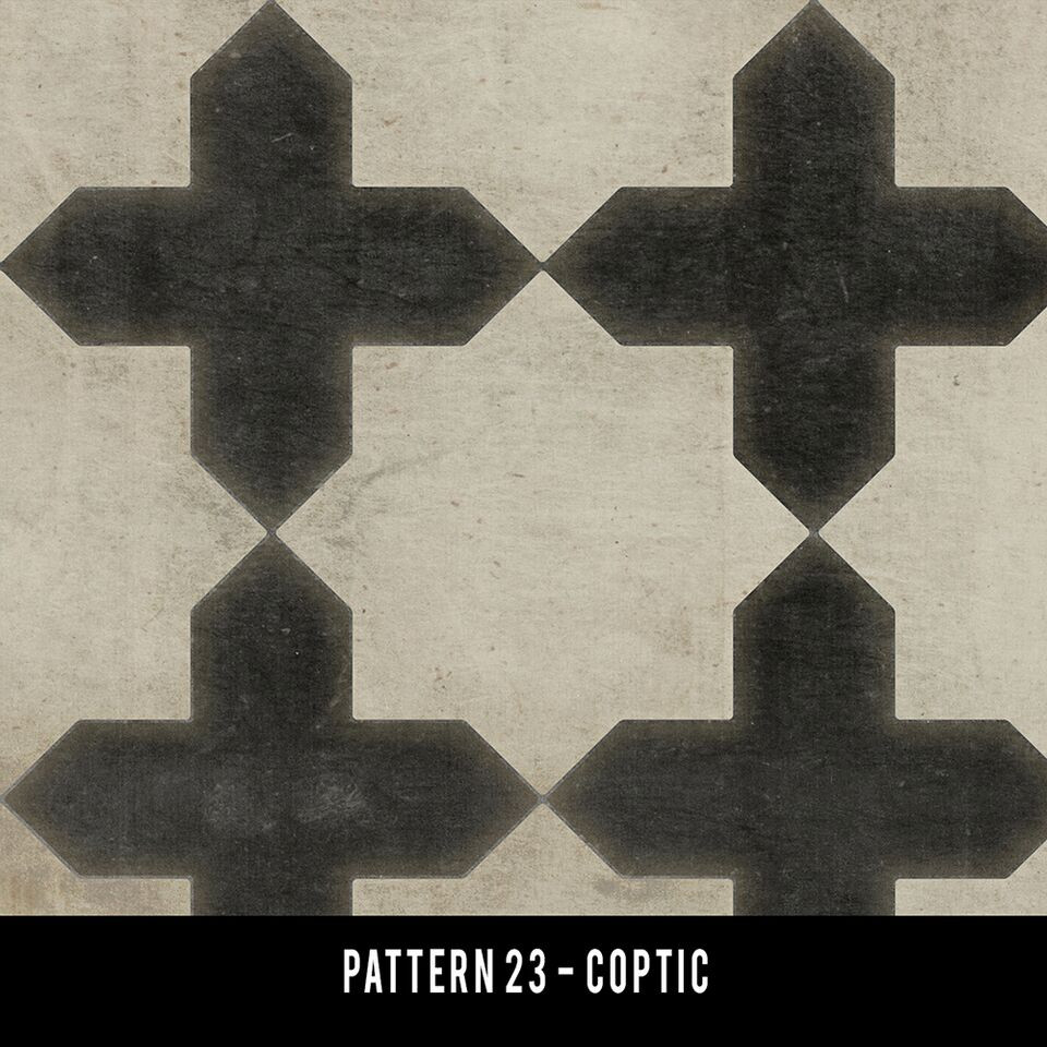 Vintage Vinyl Floor Cloth Pattern 23 Its in the Sky | Pura Vida Home ...