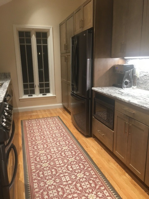 Vintage Vinyl Floor Cloth Pattern 21 The White Knight | Pura Vida Home ...