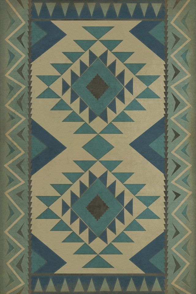 Spicher vinyl floor cloth mat pattern 62 tramp | Pura Vida Home and ...