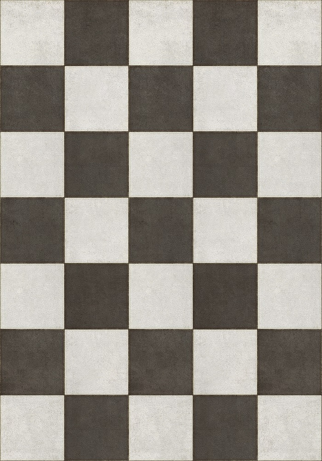 Spicher Vinyl Floor Cloth mat Classic Pattern 7 less distressing ...