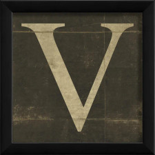 Letter V Spicher and Company wall art