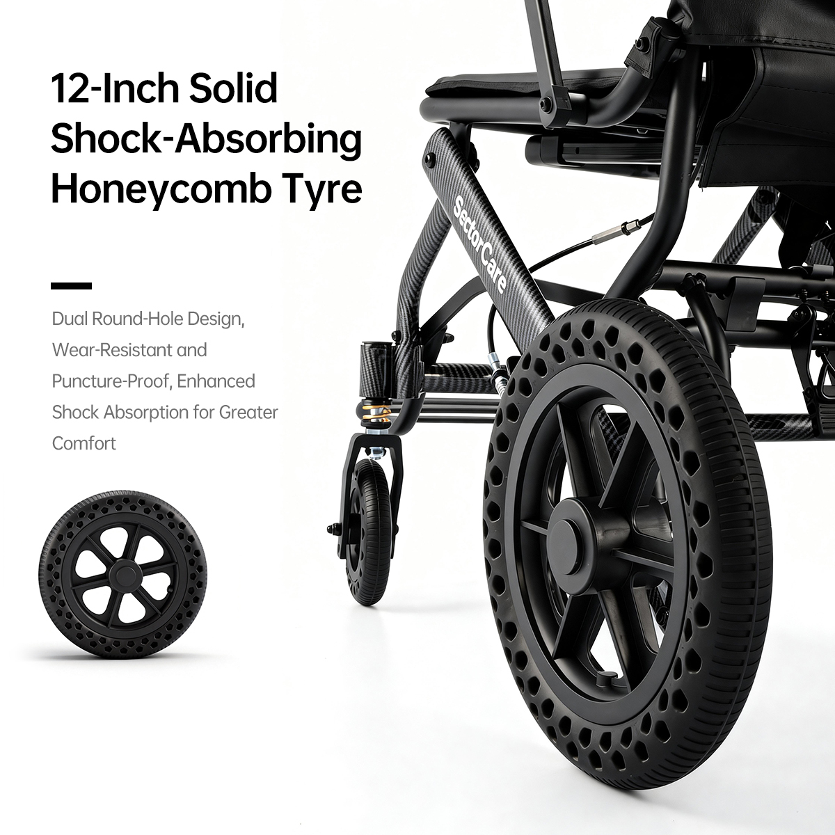 SectorCare Portable Wheelchair | Ultra Lightweight & Foldable Travel ...