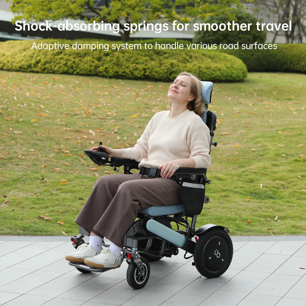 Infinity Electric Wheelchair – Reclining Blue | Foldable Power ...