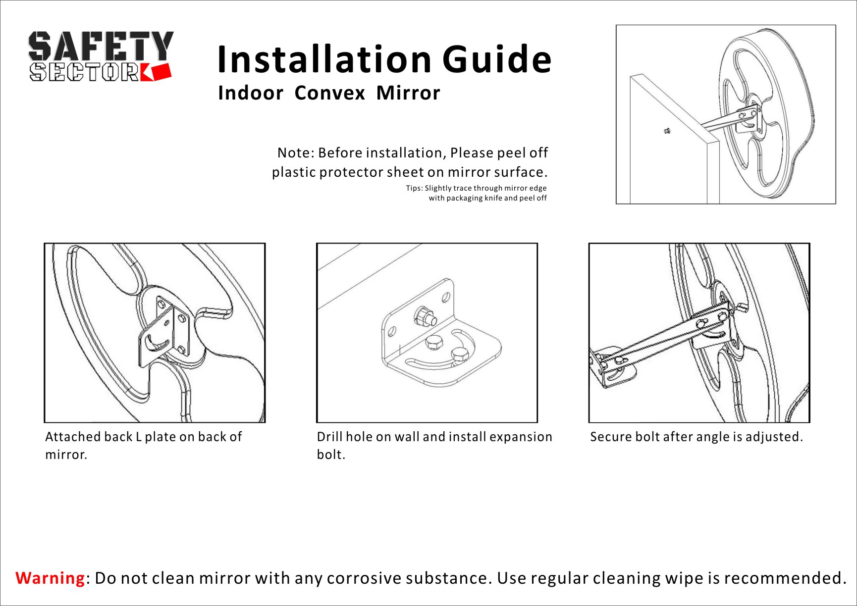 Indoor Convex Mirror for sale
