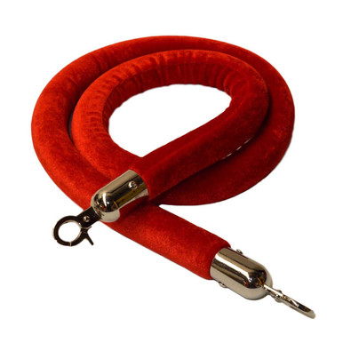 Premium Velvet Rope Barriers 1.5m – Crowd Control Ropes for Bollards ...