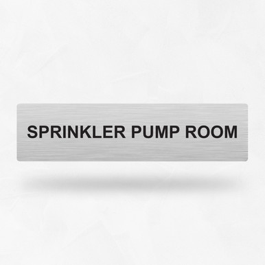Statutory Sign - Sprinkler Pump Room Sign
