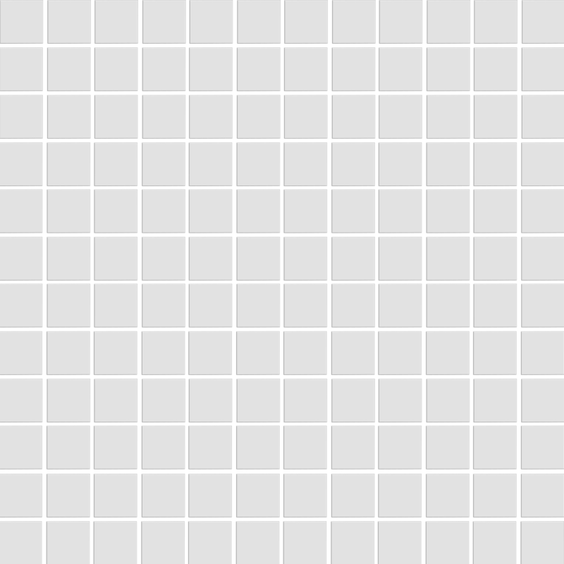 CC Mosaics Matte White 1x1 Squares Mosaic 12x12 Sheet - Tiles Direct Store