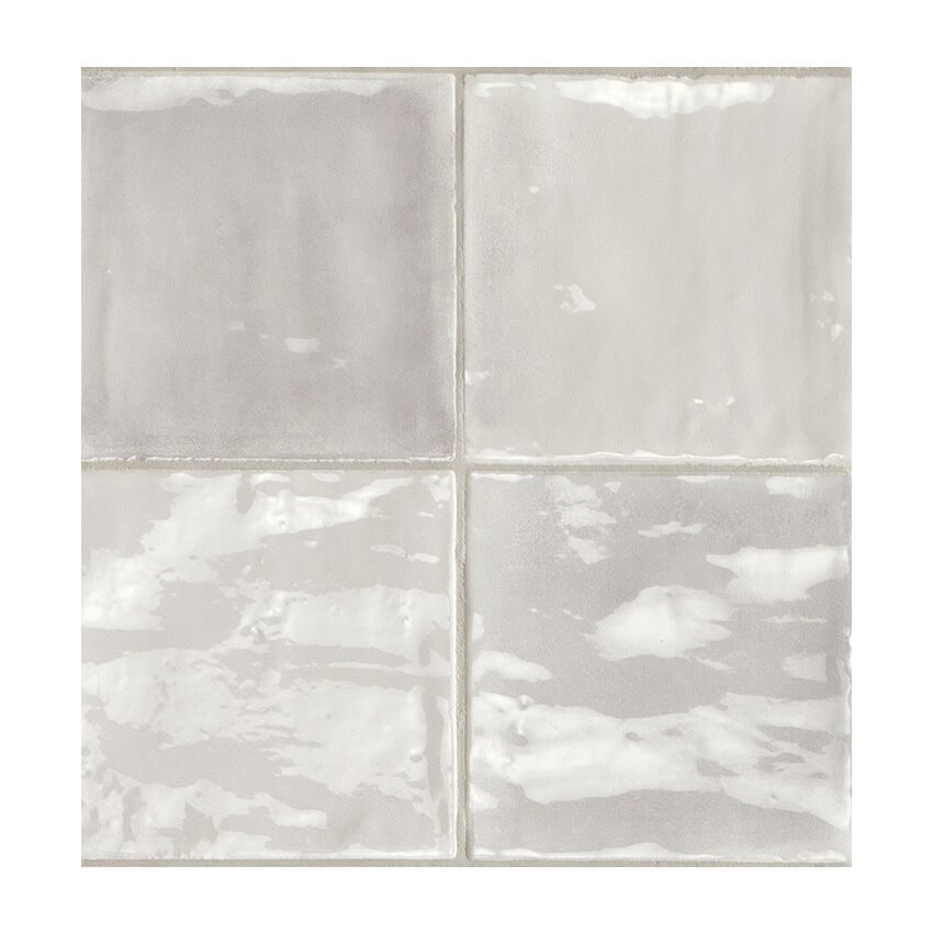 Tsquare Half Moon Glossy Ceramic 6x6 Wall Tile - Tiles Direct Store