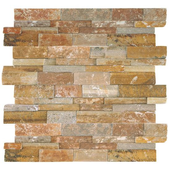 Stacked Stone Shanghai Rust Panel 6x24 - Tiles Direct Store