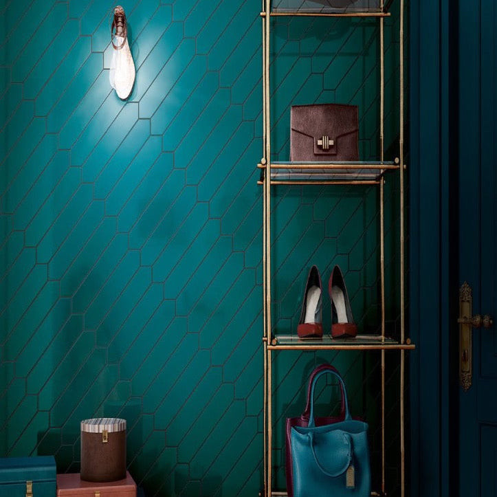 Arrow Blue Canard Glossy Picket 2x10 - Tiles Direct Store