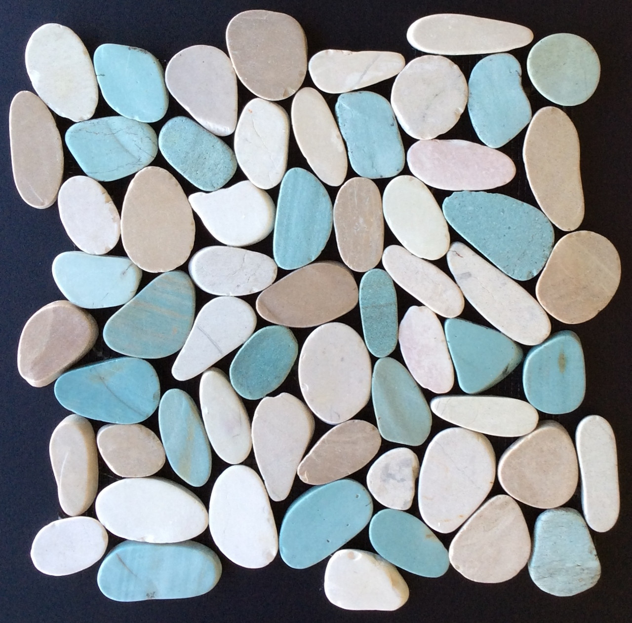 Sliced & Tumbled Pebbles Formosa 12x12 Seamless Interlocking - Tiles ...
