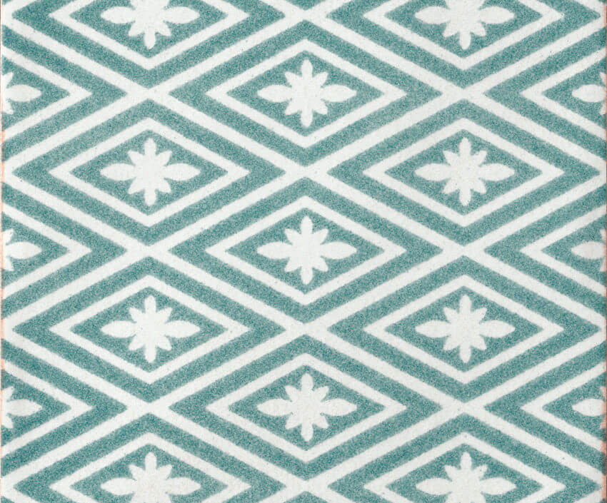 Key West Green and Wave Mix Deco 8x8 - Tiles Direct Store