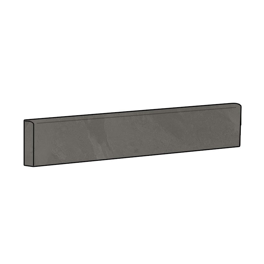 Brazilian Slate Elephant Grey Matte Bullnose 3x24 - Tiles Direct Store