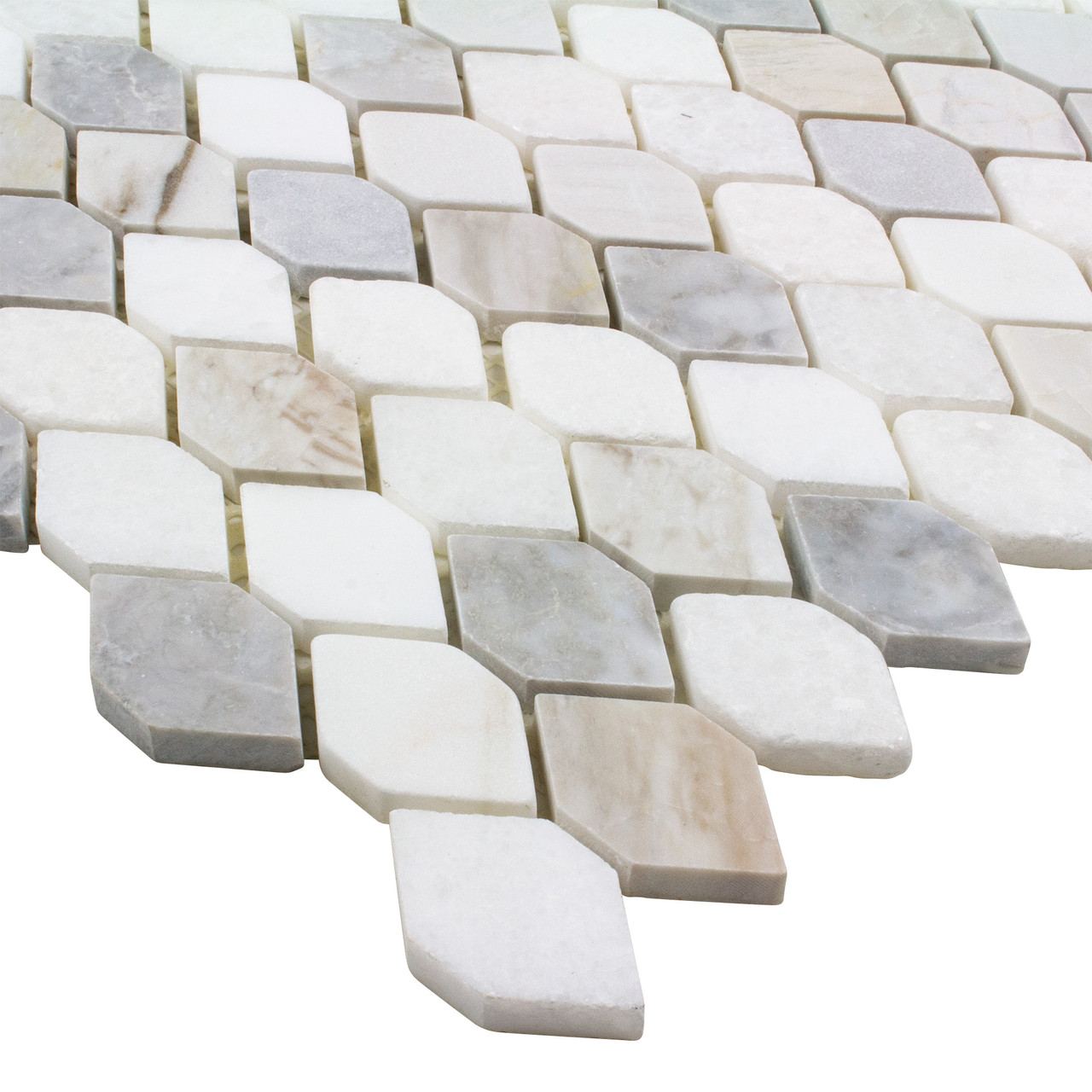 The Finish Line Natural Prism Mosaic 1x1.8 - Tiles Direct Store