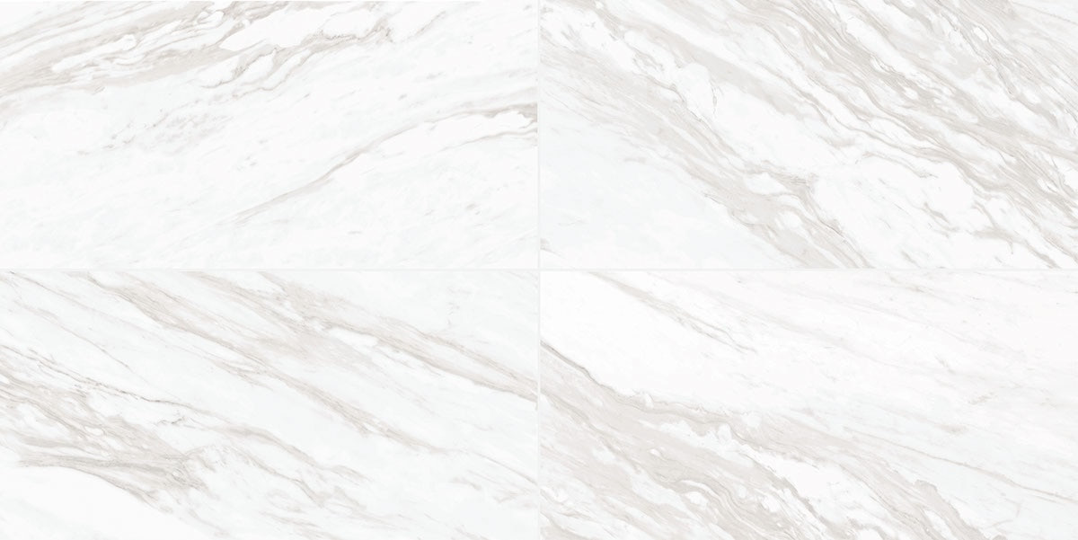 Perpetuo Timeless White Polished Porcelain 12x24 - Tiles Direct Store