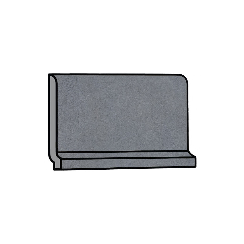 Urban Living Dust Blue Matte Cove Base 6x12 (10 PCS) - Tiles Direct Store