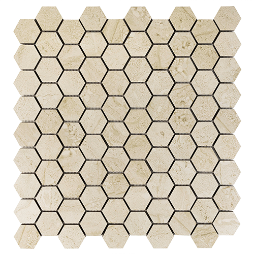 Marble Ridge Misty Silk Matte 1.25X1.25 Hexagon Mosaic(BOX OF 10 PCS ...